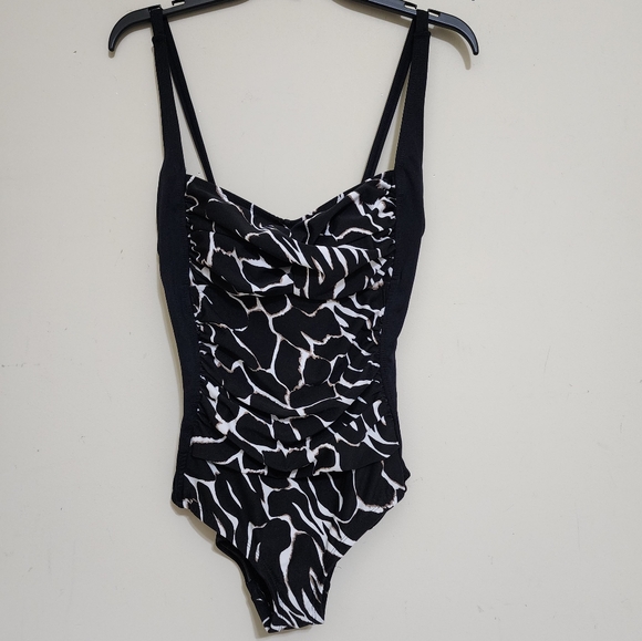 Gabar | Swim | Gabar Piece Printed Front Ruched Adjustable Strap ...